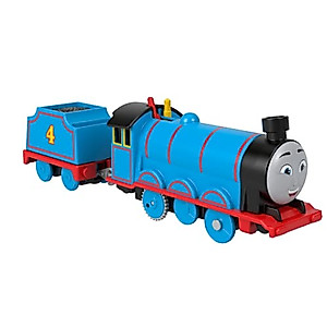 Thomas and Friends Motorized Train Set - 6 Pc Bundle with Thomas, Emily, Hiro, and Carly Trains Plus Daniel Tiger Stickers, More | Thomas and Friends Motorized Engines