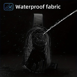 M.Baowant Hard Shell Crossbody Bag for Men With Usb Plug Fit 9.7inch Ipad Lightweight Casual Daypack For Hiking Walking Biking Travel Cycling