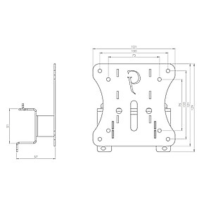 Gladiator Joe Monitor Arm/Mount VESA Bracket Adapter Compatible with Gladiator Joe LG24mp58vq 24MP58VQ-P, 24MP59G, 24MP59G-P, 24MP60VQ, 27MP58VQ, 27MP58VQ-P