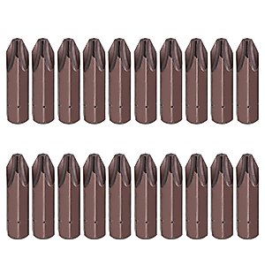 Utoolmart 20Pcs Phillips PH3 Screwdriver Bits, 8mm Dia Hex Shank, S2 Magnetic Screwdriver Bits, 32mm Length