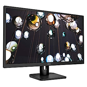 AOC 27E1H 27" Full HD 1920x1080 Monitor, IPS Panel, 5ms, FlickerFree, HDMI/VGA, VESA Compatible, EnergyStar