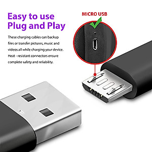 10ft Charger Cord Compatible for Fujifilm INSTAX Share SP-2 SP-3 Mini Link, Instax Mini Link 2, Polaroid Zip, HP Sprocket, Polaroid Mint, Kodak Mini/Printomatic, Lifeprint Canon Ivy Photo Printer