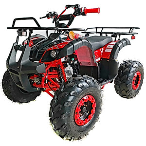 Icebear Super Trooper 125cc Kids ATV Metallic Burgundy/Black