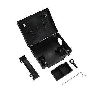 Large Rat Bait Stations 2- Pack | Mouse Bait Station for Home Garden| Rodent Bait Station for Indoor and Outdoor Use | Exterminator Approved | Safe for Family and Pets (Bait is not Included)