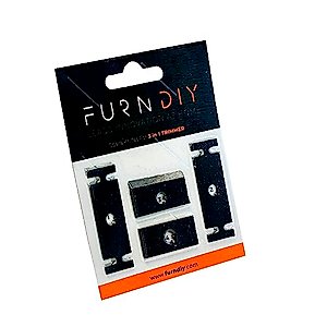 Furndiy 3in1 Edge Banding Trimmer Spare Knives - Edgebanding Trimmer - Edgebanding Cutter - Melamine Trimmer - Melamine Cutter - Edgebanding Trimming - Double Edge Trimmer