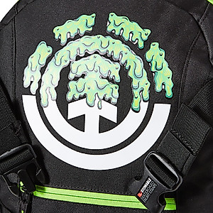 Element Men's Mohave Backpack - Lightweight -School Bookbag -With Skate Straps, All Black Mohave