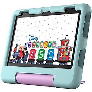 Kids Tablet Bundle: Includes Amazon Fire HD 8 Kids tablet |32 GB | Disney Princess & Made for Amazon, Kids Bluetooth Headset Ages (3-7) | Purple
