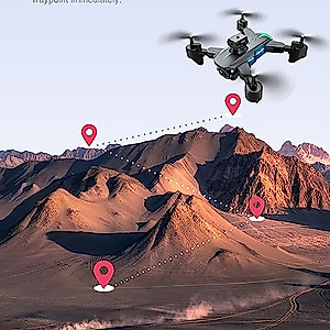 Drones with Camera for Adults, HD 4K Dual Camera Foldable RC Quadcopter for Beginners Gift, 50 X Zoom Mini Drone Support 3D Flip, Altitude Hold, Trajectory Flight