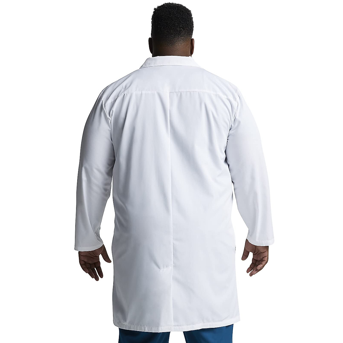 Dickies Size Everyday Unisex 40 Inch Lab Coat, White, 5X-Large Plus