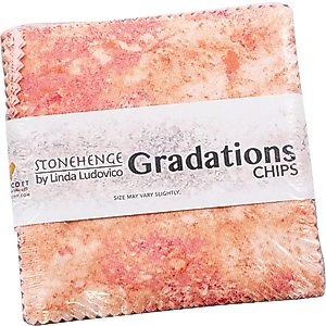 Linda Ludovico Stonehenge Gradations II Marrakech Chips 42 5-inch Squares Charm Pack Northcott, Assorted, CGRAD42-24