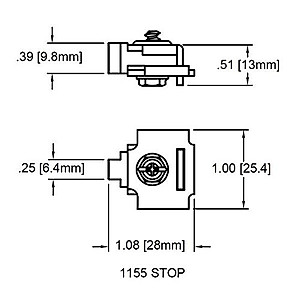 CRL 1155 CRL Door Stop for Bi-Passing Doors