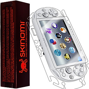Skinomi Full Body Skin Protector Compatible with Sony PS Vita (PCH-2000)(Screen Protector + Back Cover) TechSkin Full Coverage Clear HD Film