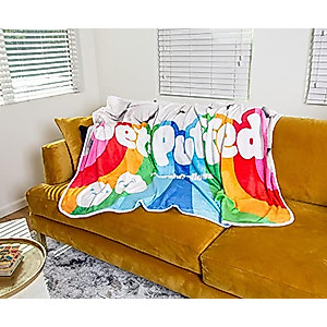 Jet-Puffed Marshmallows Plush Fleece Throw Blanket | Soft Polyester Cover For Sofa and Bed, Cozy Home Decor Room Essentials | Cute Gifts and Collectibles | 45 x 60 Inches