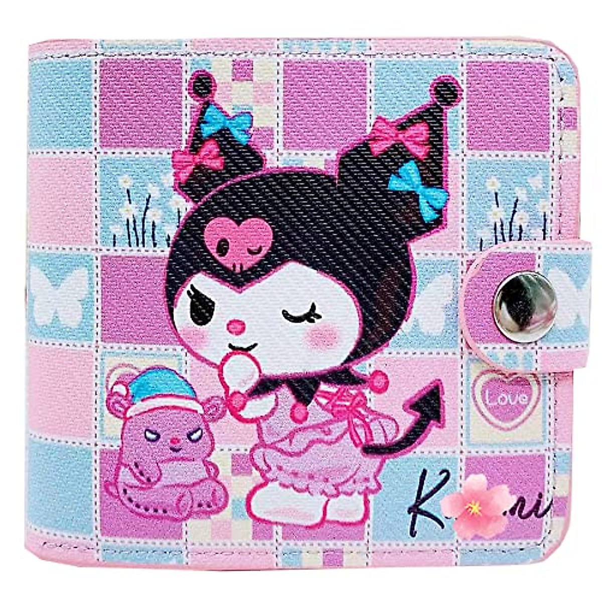 Anime Wallet Cute Wallet for Women Girls Leather Wallet Purse Cartoon Wallet Anime Merch (ge-Kuro Wallet)¡­