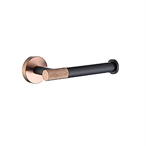 Black Rose Gold Wall Mount Stainless Steel Clothes Hook Toilet Brush Paper Holder Towel Bar Rack Cup Holder Bathroom Accessories,Paper Holder