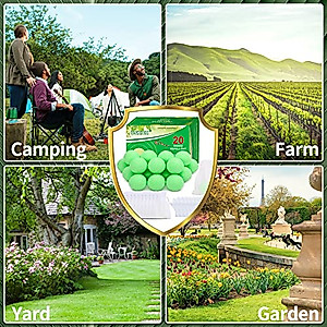 20Pcs Snake Away Repellent, Snake Repellent Balls for Outdoors Indoor Snakes Rats and Other Pests, for Yard Lawn Garden Camping Fishing, Pest Insect Control