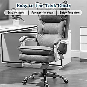 LETREM Office Chair Mesh Chair Ergonomic, Computer Chair Adjustable Seat Height with Back Support and Arms, Desk Chair Comfy, Study Chair for Home, Office and Executive A/White/One Side