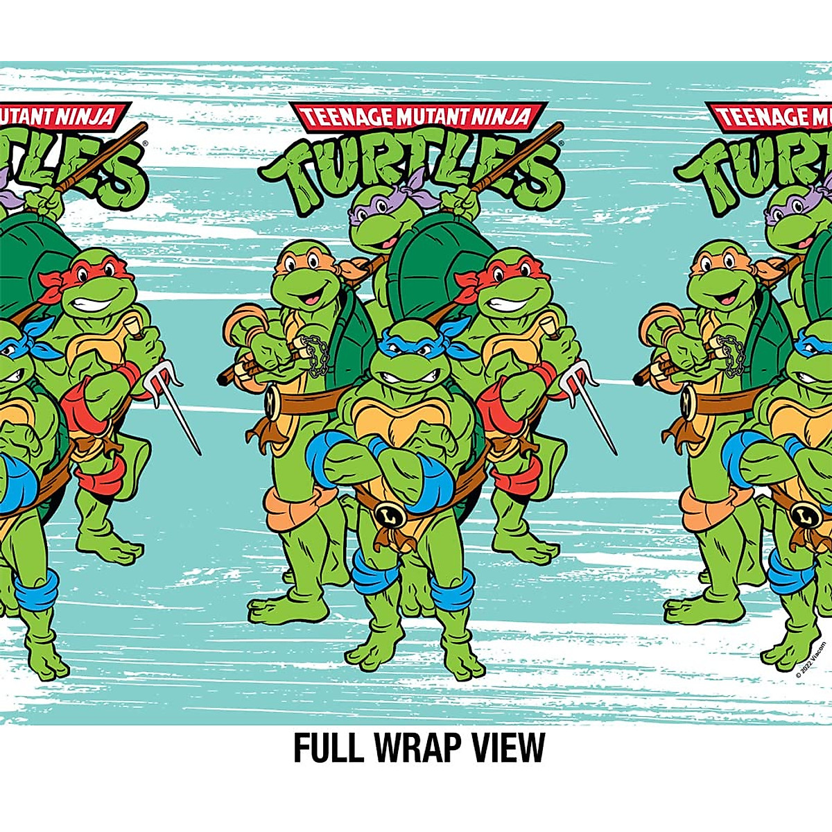 Teenage Mutant Ninja Turtles TMNT OFFICIAL TMNT Turtle Group 24 oz Insulated Canteen Water Bottle, Leak Resistant, Vacuum Insulated Stainless Steel with Loop Cap