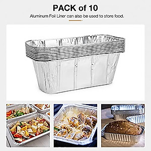 Stanbroil Grease Cup for Camp Chef Griddles with 10-Pack Disposable Foil Liners Replacement for Camp Chef Flat Top Griddle Models: SG100, SG90, G60, SG30 and SG14