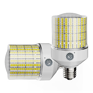 NS 2 Pack 70W G25 LED Corn Light Bulbs, 8800 Lumens, 3000K Warm White, E26/E39 Base, Ideal for Home, Garden, Garage, Backyard, Street, Office, Warehouse, Workshop, High Bay, and Gym Lighting
