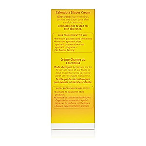 Weleda Baby Calendula Diaper Cream, 2.8 Fluid Ounce, Plant Rich Protection with Calendula, Chamomile, Sweet Almond Oil, Lanolin and Zinc Oxide