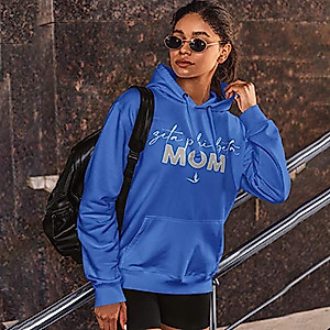 Bad Bananas Zeta Phi Beta Sorority Paraphernalia - Zeta Phi Beta Mom - Hooded Sweatshirt (Hoodie) - Royal XX-Large