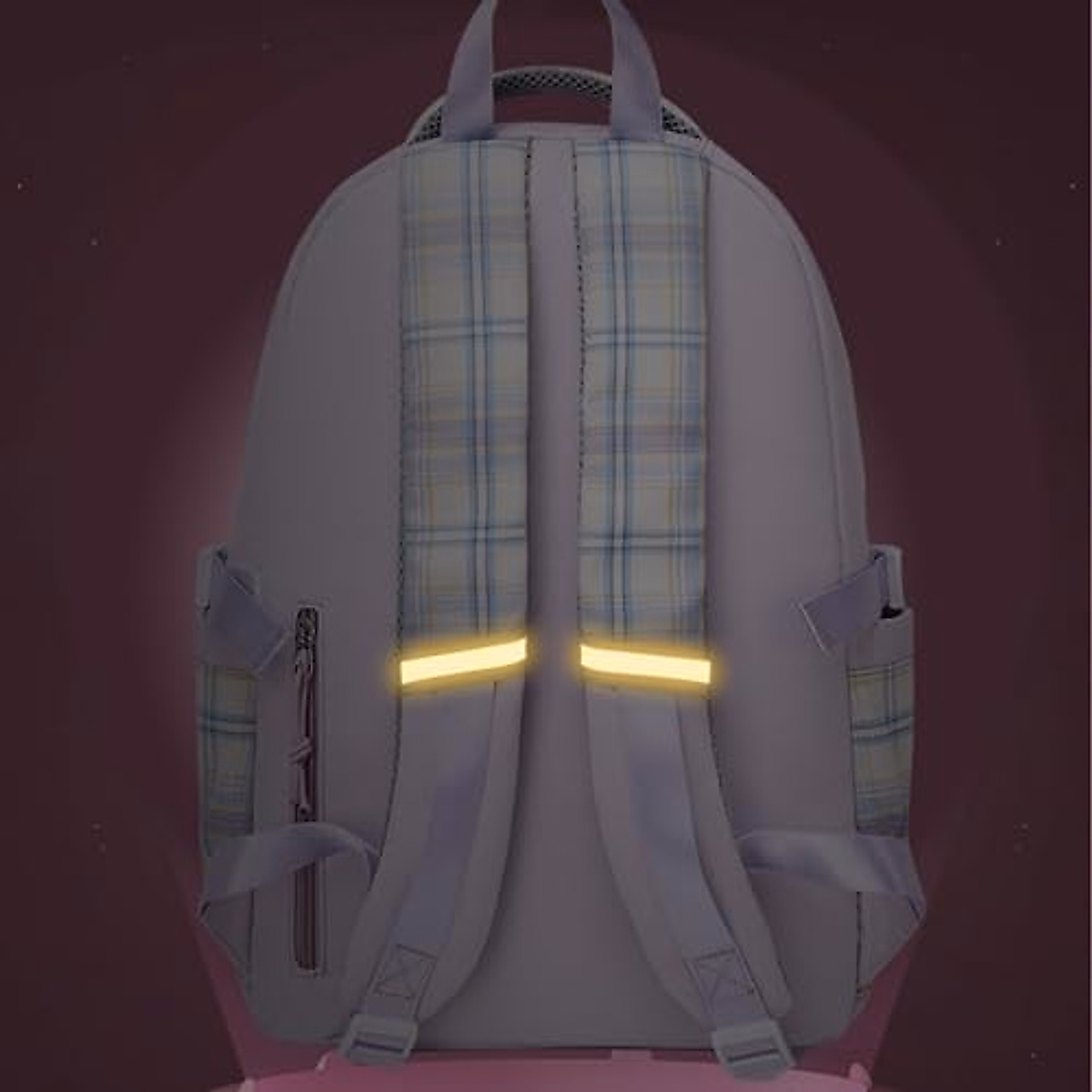 Festa Park Kawaii Japanese Backpack for Women Girls, Aesthetic Cute Backpack with Pendent Pink, Durable Fashion School Bookbag for Girls (Purple)…