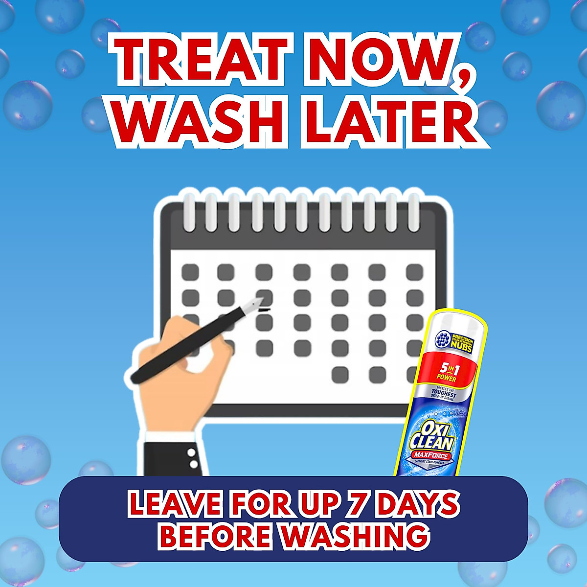 OxiClean Max Force - Laundry Stain Remover Gel Stick - 6.2 OZ + 1 Gaudum Laundry Stain Brush (2)