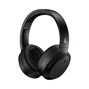 Edifier W820NB Hybrid Active Noise Cancelling Headphones - Hi-Res Audio - 49H Playtime - Wireless Over Ear Bluetooth Headphones for Phone-Call - Black