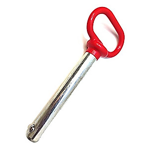 1/2" X 3.7"Red Handle Detent Pin,Head Towing Hitch Pin,Safety Coupler Locking Pin,Detent Pin