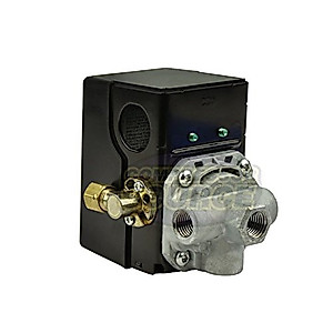 Pressure switch for air compressor made by Furnas / Hubbell 69JF9LY2C 140-175 Four port w/ unloader & on/off lever