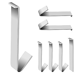 KUZIUA 6 Pack Aluminum Alloy Hook Without Require Drilling, Hooks for Fiber Cement Board Siding(Installation Tool Included)
