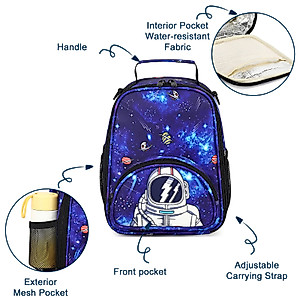 BTOOP Lunch Box Kids for Boys Insulated Lunch Bag Cute Reusable Thermal Meal Cooler Tote Bags with Removable Shoulder Strap for School Travel