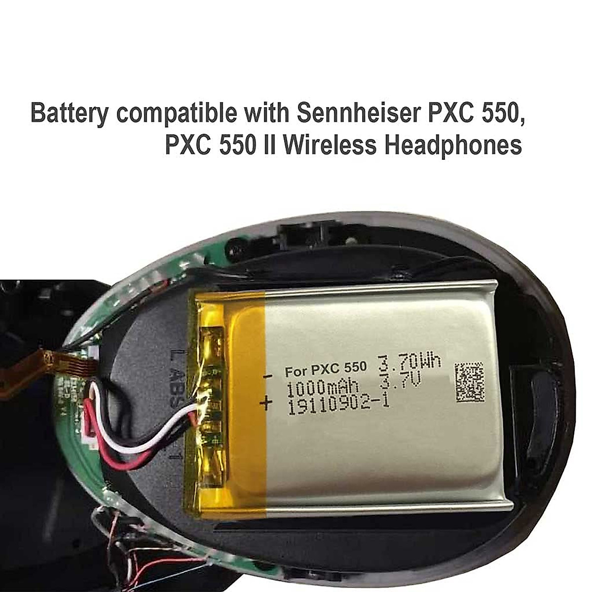 AOLIKES 1000mAh Replacement Battery for Sennheiser PXC 550 II Momentum 4 Wireless Bluetooth Headphones