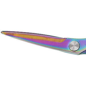 Ketuo Extra Sharp Sewing Scissors Heavy Duty Titanium Coating Forged Stainless Steel Multi-Purpose Shears for Fabric Leather, Dressmaking, Tailoring, Quilting, Home & Office, Art & School (8 Inch)