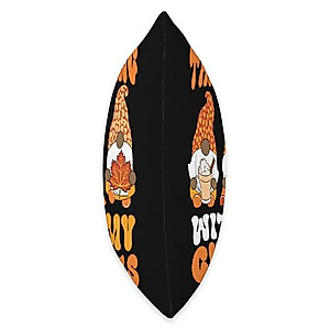 Thanksgiving African American Black Gnome Family Throw Pillow