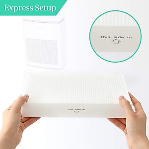 DerBlue 4pcs True Filter R HEPA Filters R Replacement for Honeywell HRF-R1 HRF-R2 and HRF-R3 Filter R