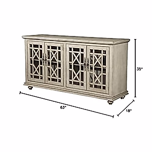 Martin Svensson Home Marche 63" TV Stand, Antique Silver