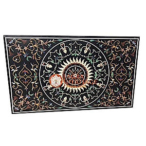 Marble Top Living Room Dining Table Inlay Stone Hallway Outdoor Decor