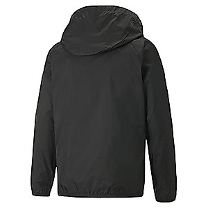 PUMA Men's TeamLIGA All Weather Jacket, Black/Black, M