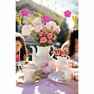 JeVenis 12 PCS Fairy Party Hanging Swirl Fairy Party Decoration Fairy Party Favors Fairy Garden Decoration