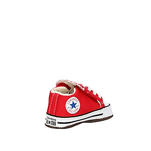 Converse Unisex-Baby Chuck Taylor All Star Cribster Easy Slip-on Sneaker, University Red/Natural Ivory, 2 M US Infant