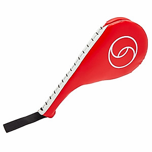 Juvale 2 Pack Taekwondo Kick Pads, Martial Arts Training Equipment, Kickboxing Striking Target Pads, TKD Sparring Gear (Red, 15 x 2.5 x 7.5 in)