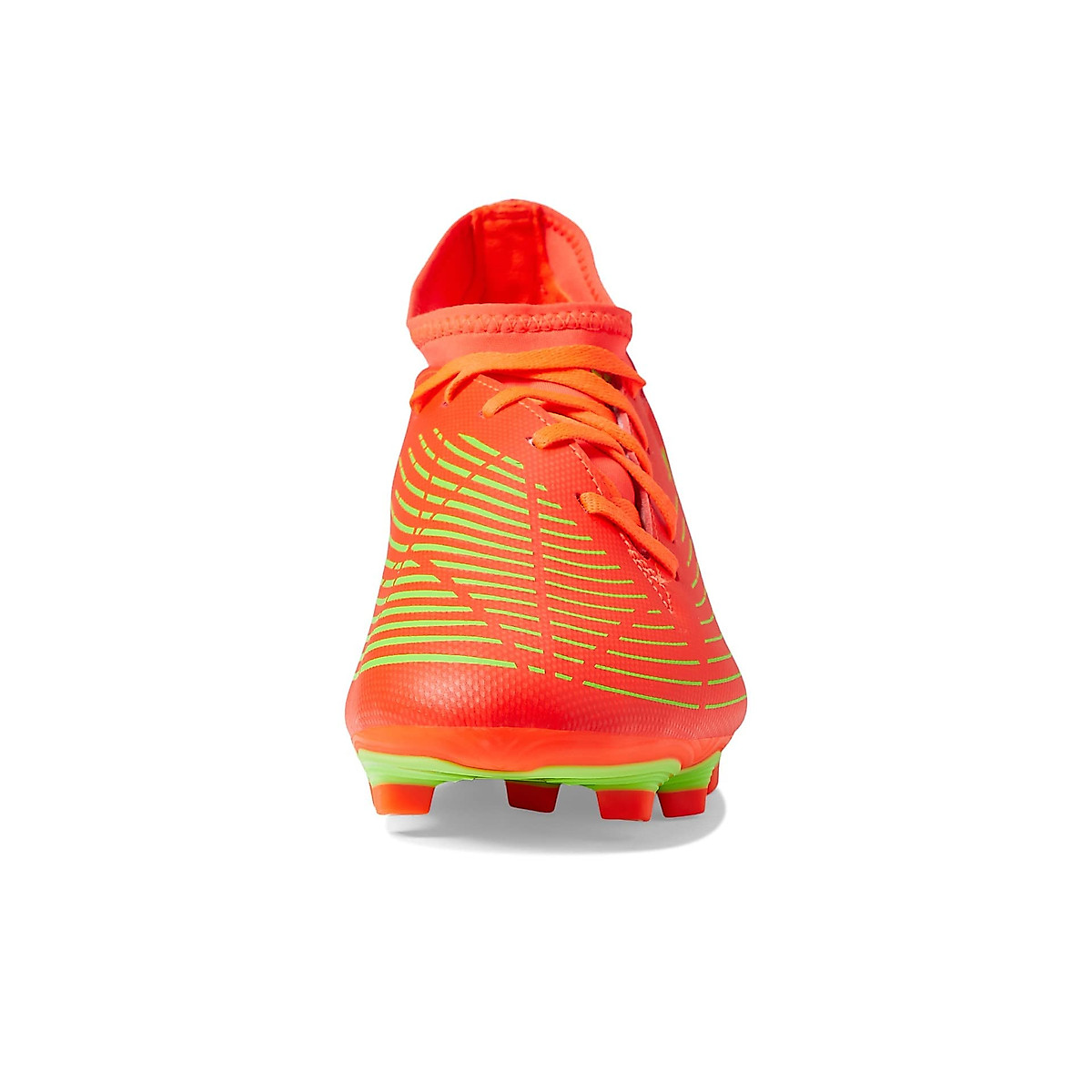 adidas Unisex Edge.4 Predator Flexible Ground Soccer Shoe, Solar Red/Solar Green/Black (Sock), 5 US Men