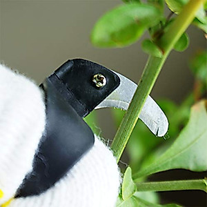 TOGRAND Safety Finger Ring Knife, Portable Utility Cutting Helper Tool with Sharp and Strong Curved Steel Blade, Ring Size 0.8inch/2cm Diameter(2Pack, Black)