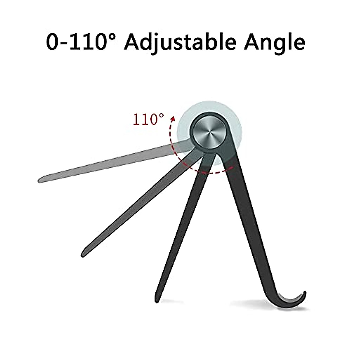 Mayten iPhone Stand Foldable Cell Phone Stand for Desk Portable iPhone Holder Compatible iPhone 12 11 Pro Xs Max,iPad Mini,Tablets(7-10"),Multi-Angle Universal Mobile Phone Stand (Black)