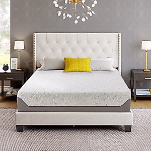 Boyd Sleep 8" RespondaFlex Queen Size Medium Firm Gel Memory Foam Mattress, Cooling Air Flow Layer, and Comfort Support Base, Bed in Box, Fiberglass Free,White