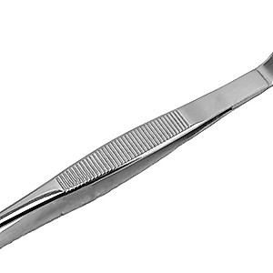 Bonsai Serrated Tweezers, Picking Up Sprigs Rustproof Potted Plant Tweezers Straight Tip Removing Moss for Garden