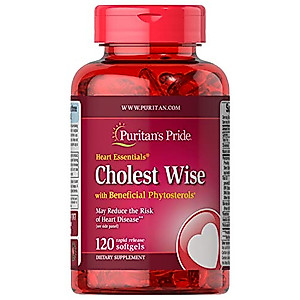 Puritans Pride Heart Essentials Cholest Wise with Plant Sterols-120 Softgels