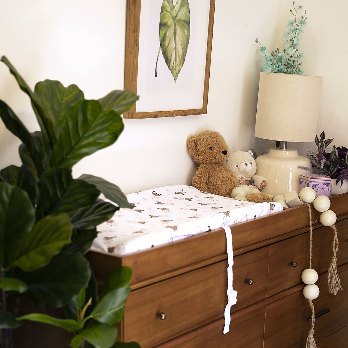 Little Muffincakes Extra Soft Changing Pad Cover, Ballerina Theme (Zhara) - Standard Size, 1 Pack, Pink,13059